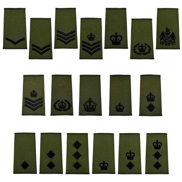 british army rank slides – The Military Surplus Store